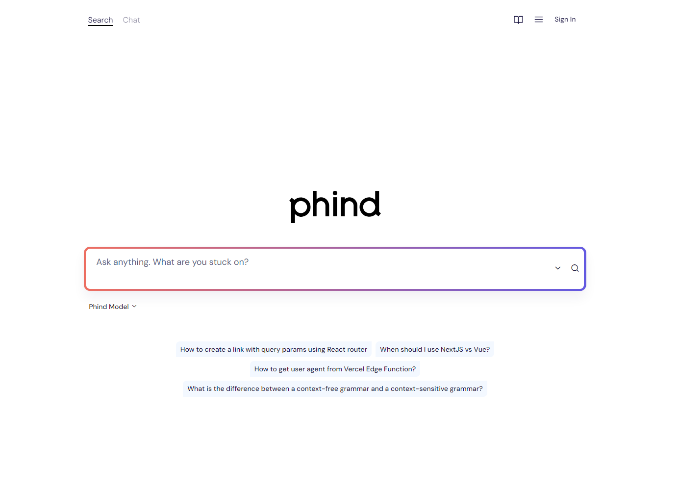 サインインなしで使える！？ 「Phind」というAI検索エンジンについて解説！ | cloud.config Tech Blog